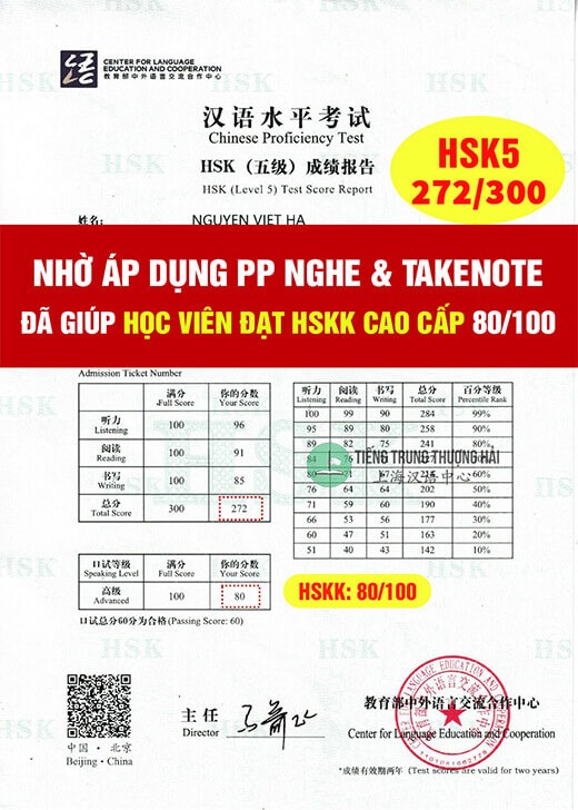 Cách làm bài thi HSKK cao cấp từ học viên đạt 80/100 - tiengtrungthuonghai.vn